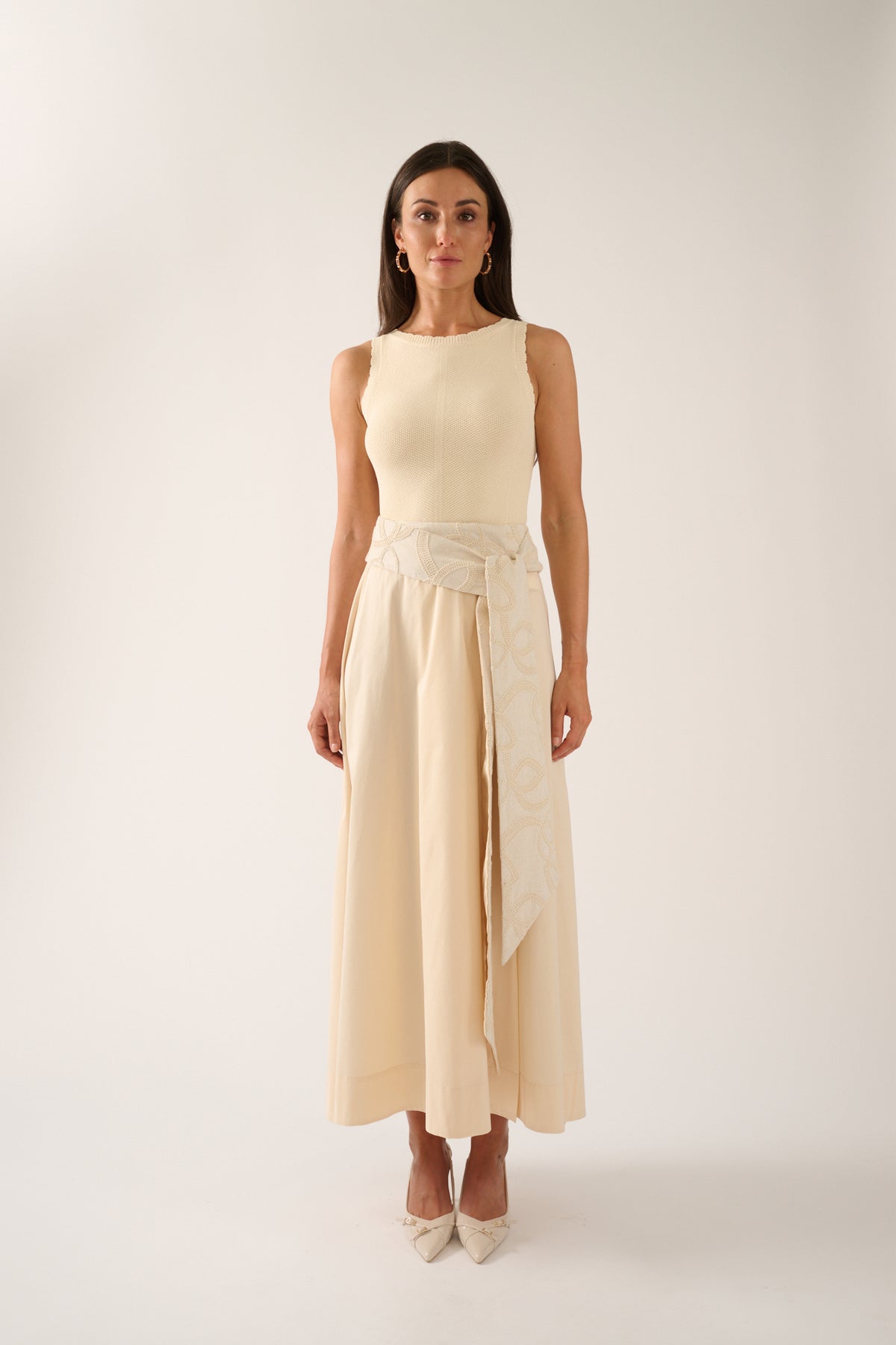 Tika Skirt - Ivory – Oscar The Collection