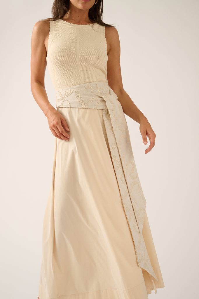 Tika Skirt - Ivory – Oscar The Collection